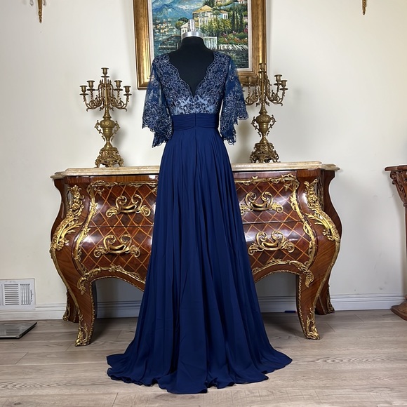 Richard Meier | Dresses | Womens Formal Embroidery Bodice Evening Prom ...